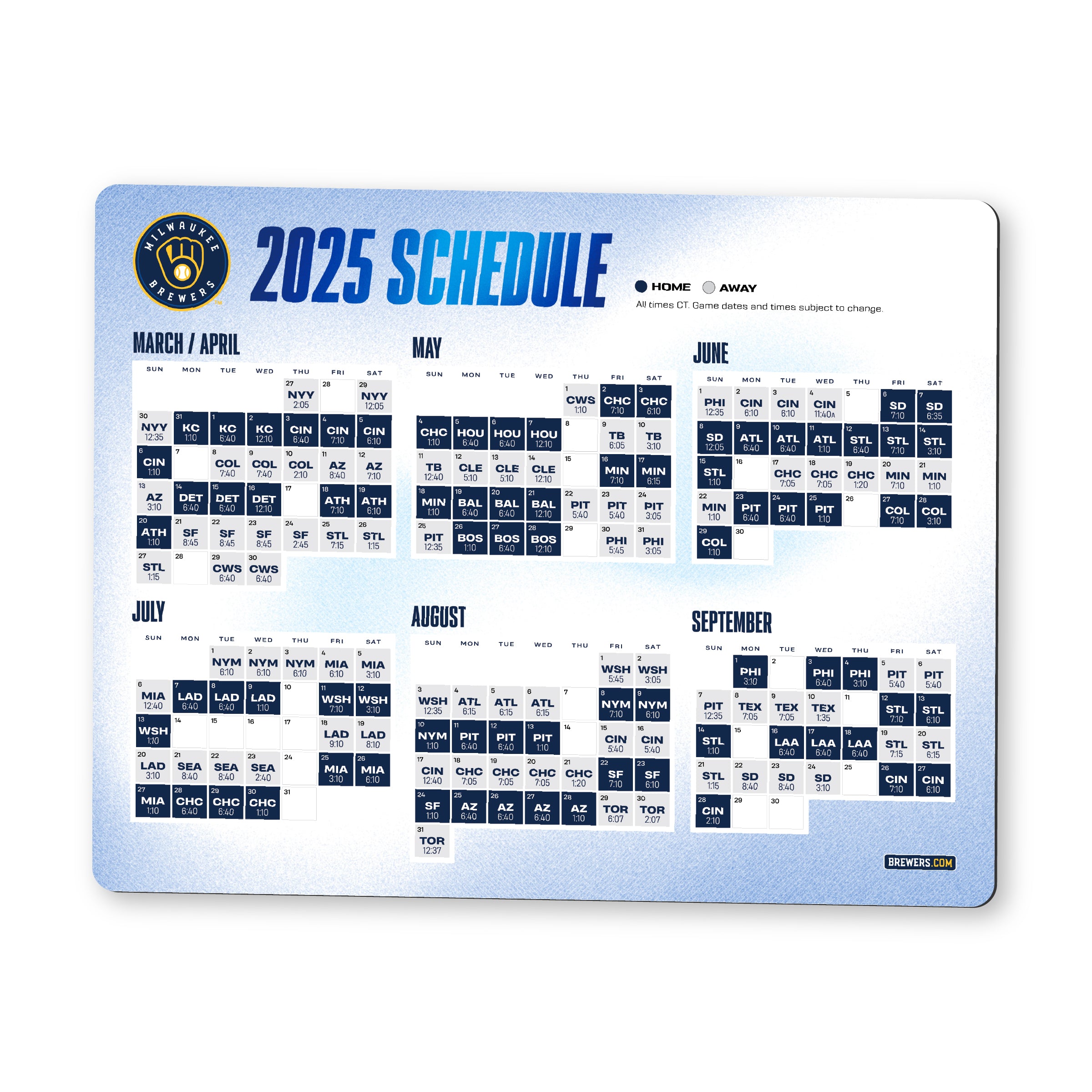 Baseball Schedule Magnet – Sky High Marketing Sports